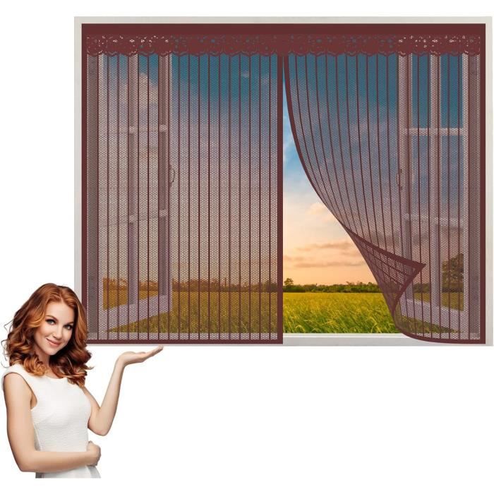 Rideau De Fenêtre 75 X 160 Cm Mailles Ultra Fines Rideau Porte Anti ...