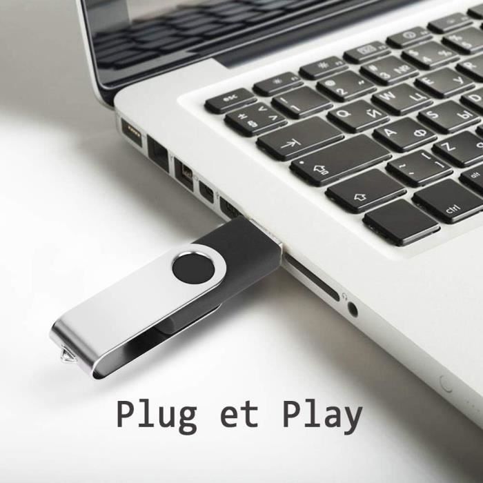 Clé USB 8Go Lot de 20 Cle USB 2.0 Mémoire Stick Pivotant Stockage Flash ...