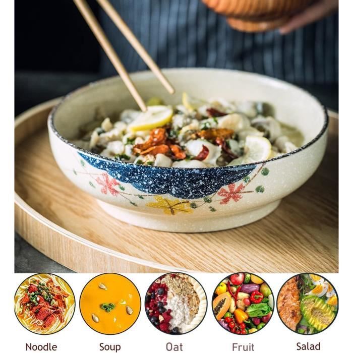 Grand bol à salade, grand bol en céramique, grand bol à soupe, grand ...