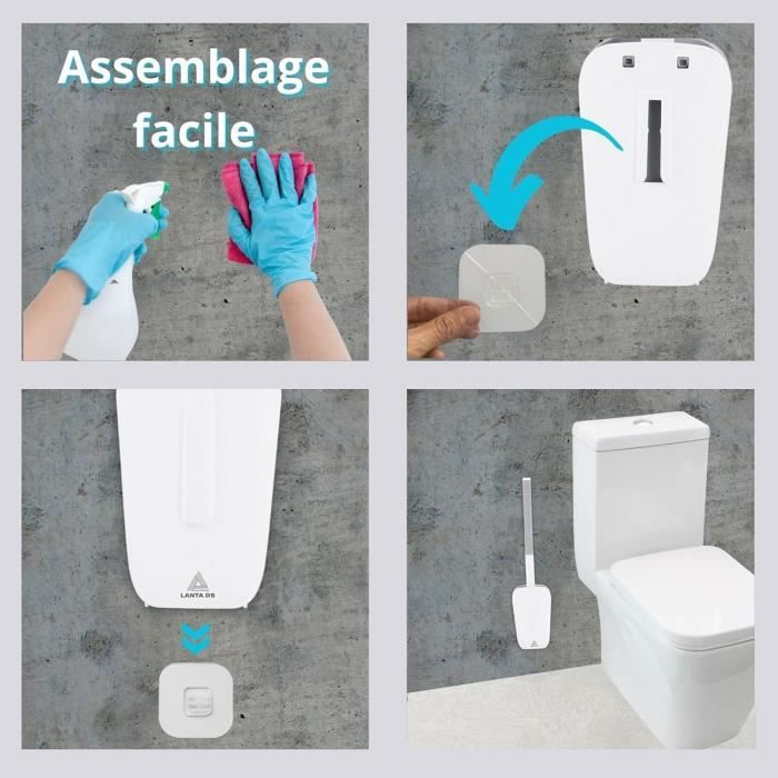 Balayette Wc Silicone,Brosse Wc Silicone,Brosse Toilette, Montage Mural ...