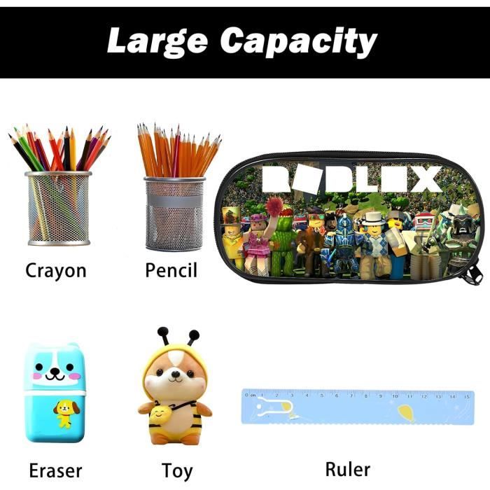 Roblox Crayons Grande Capacité, Trousse À Crayons Roblox, Roblox Étui À ...