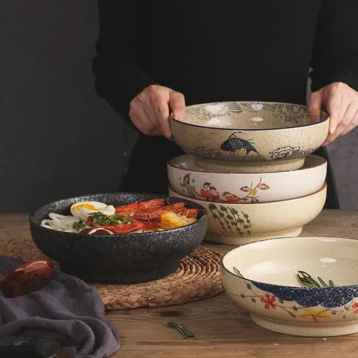 Grand bol à salade, grand bol en céramique, grand bol à soupe, grand ...