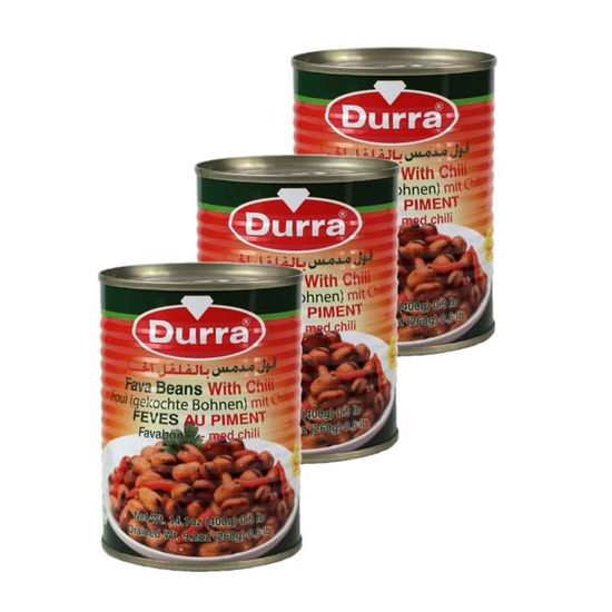 Durra - Lot 3x Fève foul medammes chili - Boîte 400g - Cdiscount Au ...