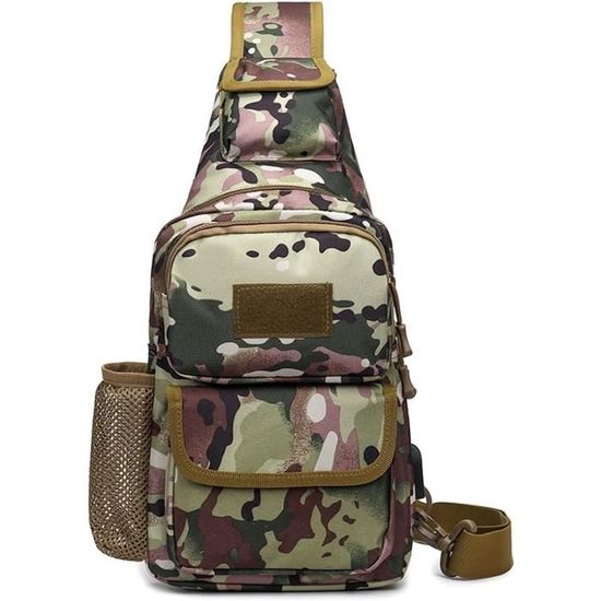 Sac Poitrine Tactique Militaire Sac Bandoulière Homme Femme Randonnée ...