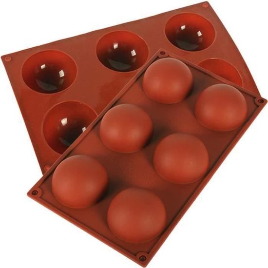 SHENGLU-Demi-boule Sphère gâteau en silicone moule Muffin biscuits au ...