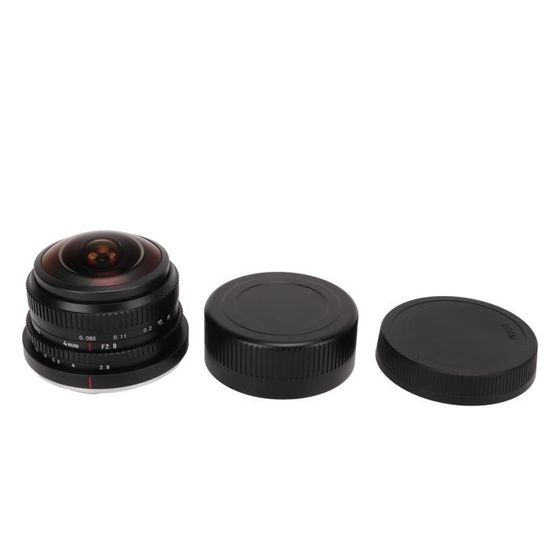 YOSOO objectif fisheye circulaire 4mm F2.8 Objectif Fisheye Ultra Grand ...