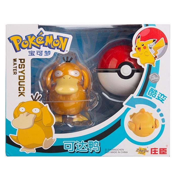 Figurine Pokemon Pokeball Psyduck Psykokwak eau canard style bakugan ...