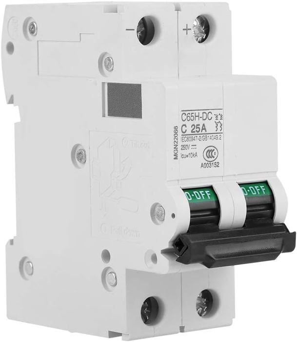 Disjoncteur Miniature 2P 250V Disjoncteur Miniature DC Basse Tension25AZ583 - Cdiscount Bricolage