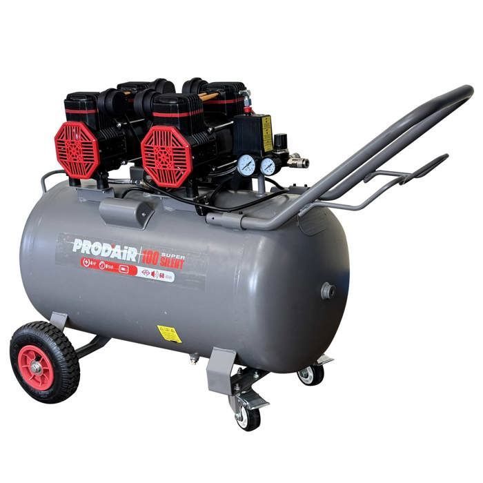 Compresseur d'air 100 litres silencieux 4CV horizontal - Cdiscount ...