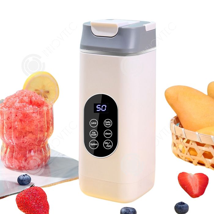 INN Presse-agrumes 420ml 7.4v 1500mah 12 lames plusieurs modes réglables peut stocker de la ...