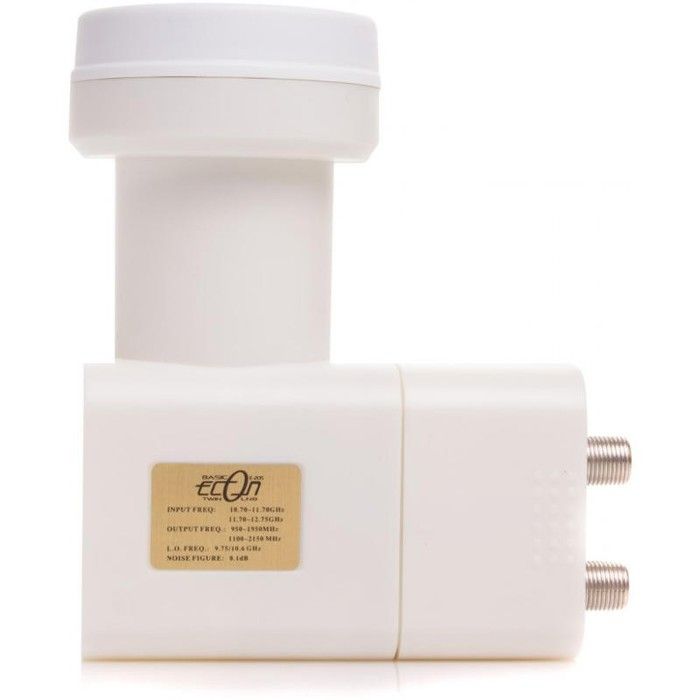 Econ E-205 LNB Universel Twin 0,1 dB Gain 63 dB Full HD 3D Ultra HD 4K ...