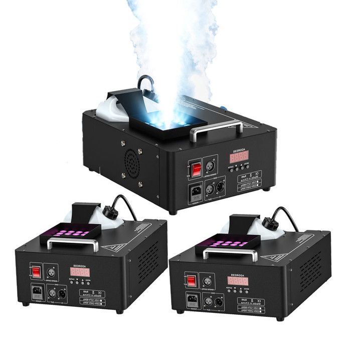 UKING - 1500W Machine à Fumée avec 24 LED RGB 3 en 1 et DMX ...