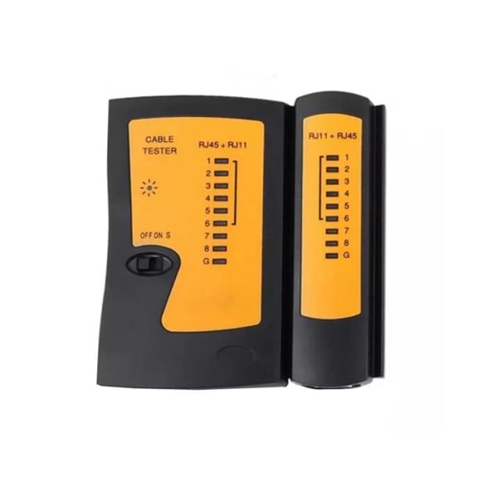 Testeur de câble réseau LAN RJ45 RJ11 RJ12 CAT5 CAT6 CAT7 UTP, outil de ...