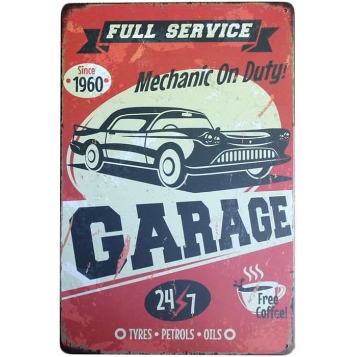 Plaque poster mural peinture de fer vintage plaque en métal mural signe ...