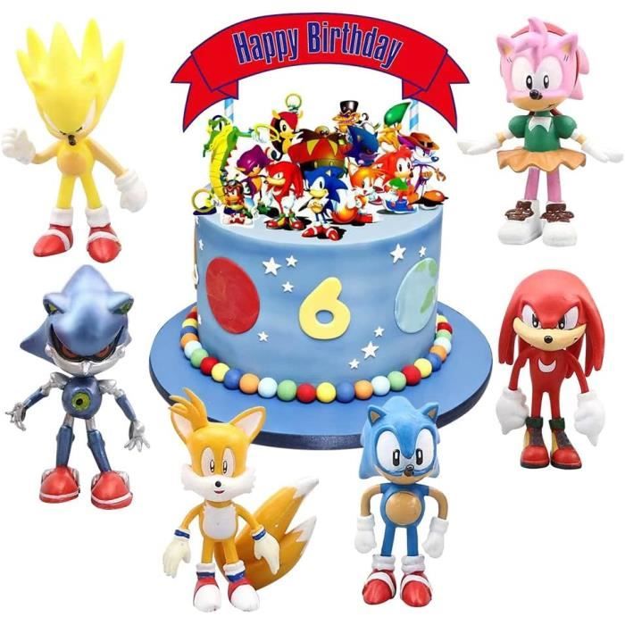 Deco Gateau Anniversaire, 7 Pièces Decoration Anniversaire Gateau, Topper Happy Birthday ...