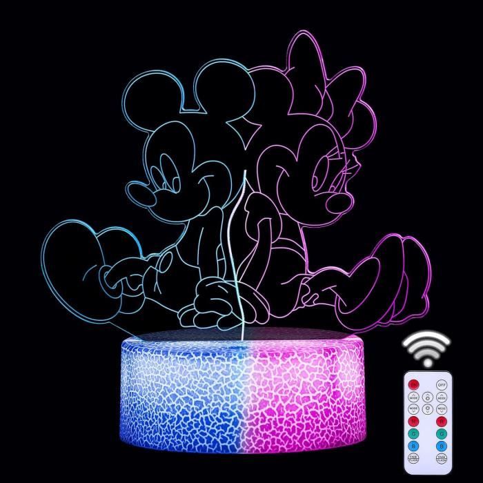 Dishimi Milaoshu Lampe Personnages 2 En 1, Lumière Bicolore,Veilleuse ...