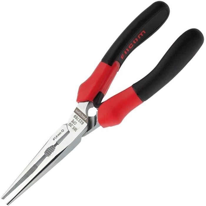 Pince à bec fin 185A.20Cpe - Rouge-Noir - 200 mm - Matériau résistant ...