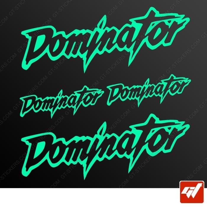 Stickers HONDA DOMINATOR - MINT - Planche de 4 Stickers , adhésifs ...