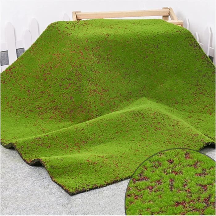 1x1m Tapis mousse Artificielle Faux Gazon mousse Paysage Gazon ...