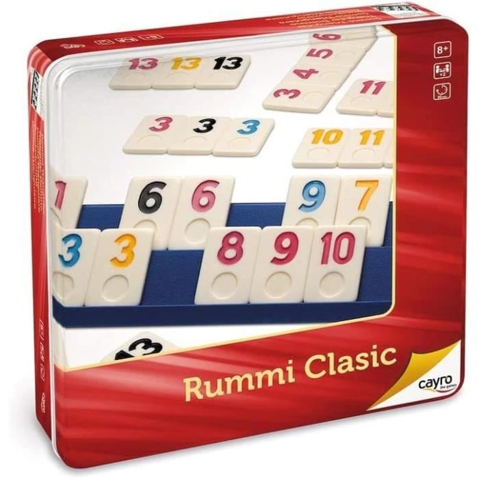 Rummi classic boîte en métal - jeu traditionnel - jeu de société ...