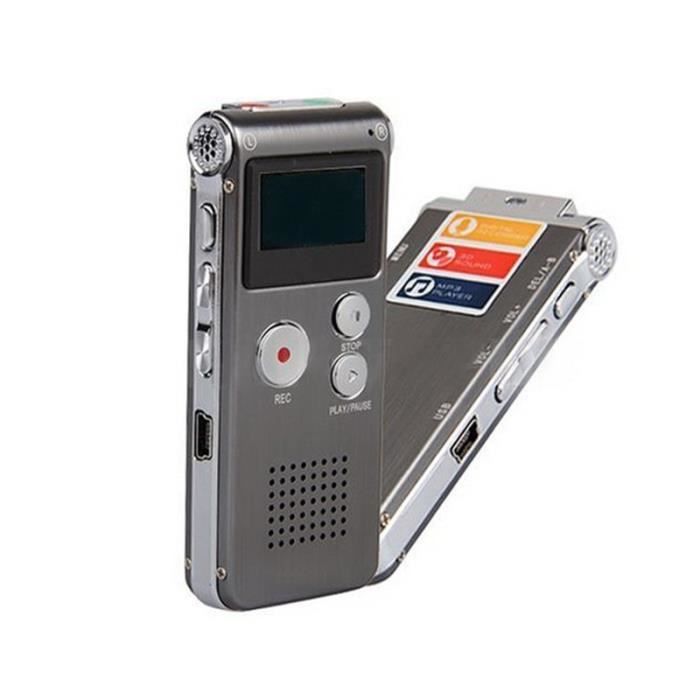 Dictaphones,Enregistreur vocal numérique N28 Rechargeable,16 go,650Hr ...