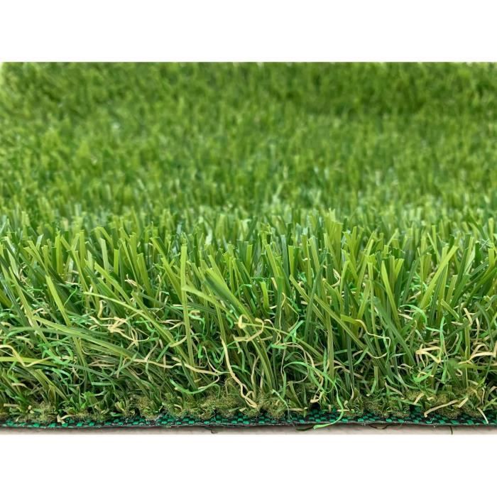 Gazon Sur Mesure - Rouleau De Gazon Artificiel - Pelouse 40 Mm - Pelouse Haute Résistance ...