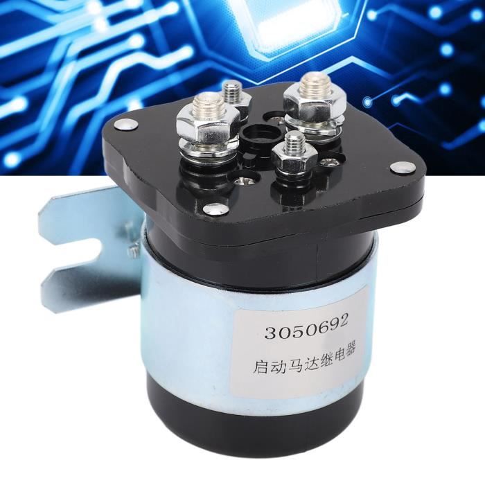 Cikonielf relais automobile 200A Relais moteur 200A Coque ABS Bobine en ...