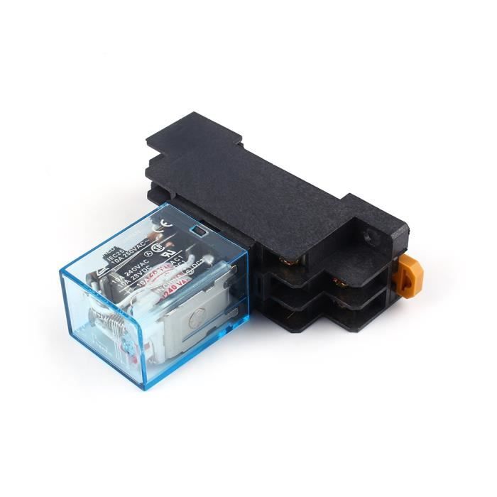 ROM Relais De Puissance Avec Base De Prise Ac 220V Electromagnetic ...