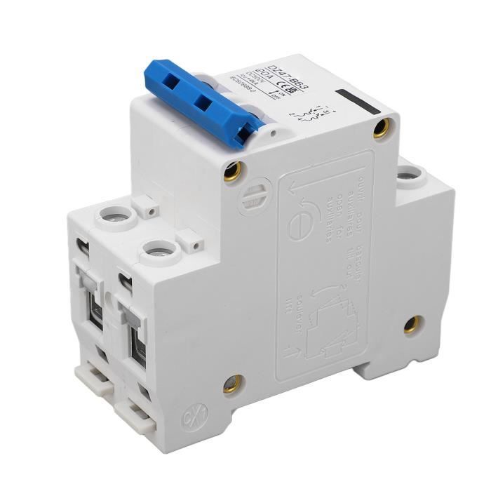 Disjoncteur CC 2P 2P 20A DC Disjoncteur DC 500V 2P Petit Disjoncteur B ...