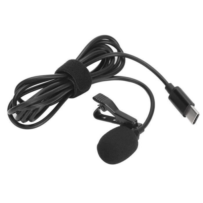 Lucky-Microphone lavalier Mini Microphone à Pince à Cravate Filaire ...