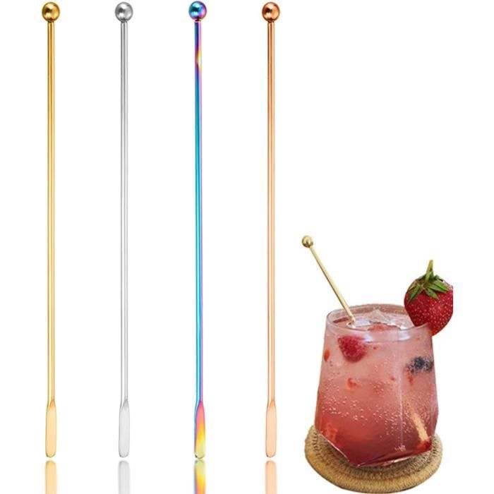 4 Pièces Touillette Cocktail Réutilisables Agitateurs De Boissons ...