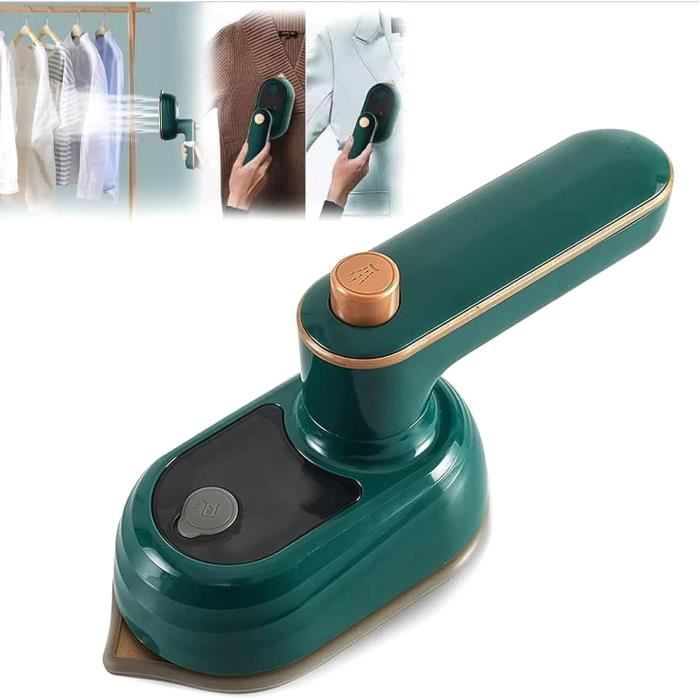 Machine à repasser portable 180 ° rotatif à main mini fer à vapeur de voyage vêtement vapeur ...