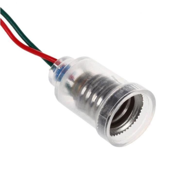 Socket de base légère Vis Petite ampoule Prise de la lampe E10 avec fil ...