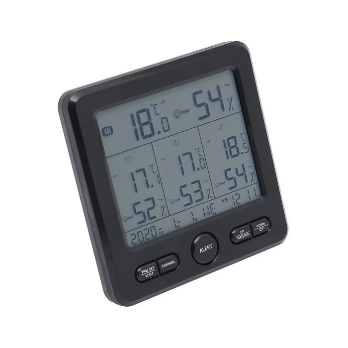 Station Météo Sans Fil, Hygromètre Numérique Et 3 Capteurs Sans Fil ...