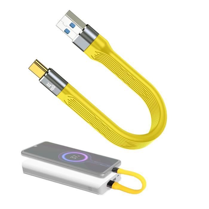 Câble Usb Usb Type-C Vers Usb 3.1 Mâle Vers Mâle Câble Flexible Plat ...