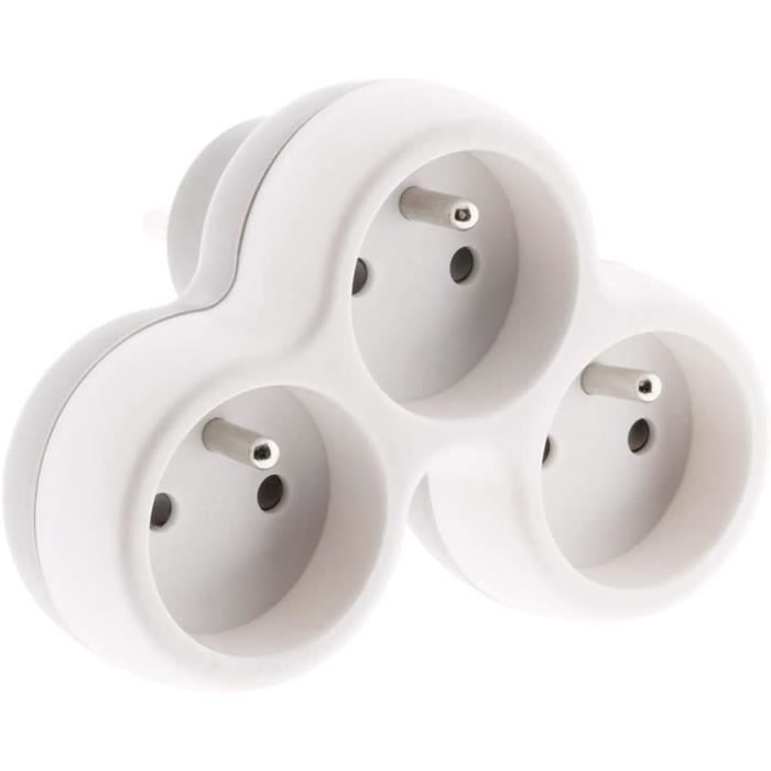 Triplite 16A 2P+T Façade Gris-Blanc[L224] - Cdiscount Bricolage