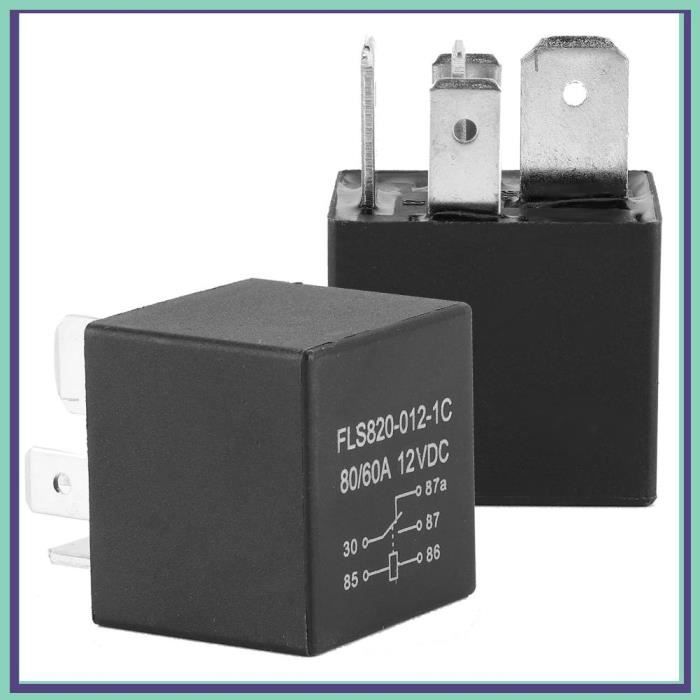 Contacteur de relais solénoïde de treuil robuste 12V 80A 5 broches ...