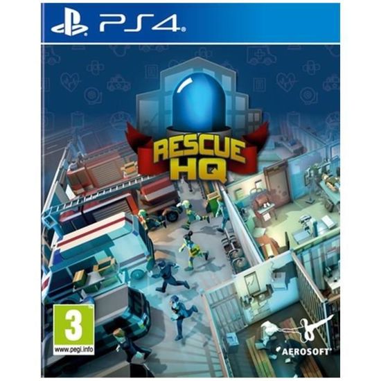 Jeu vidéo - AEROSOFT - RESCUE HQ PS4 - Simulation - PS4 - Urgences en ...