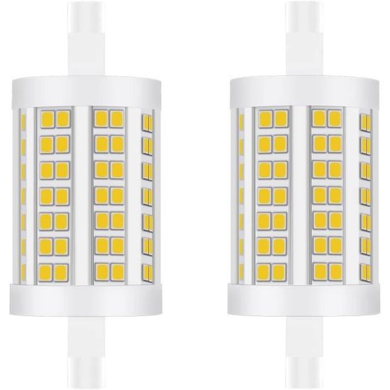 Dimmable 78mm R7S Ampoule LED 15W Blanc Froid 6000K linéaire projecteur ...