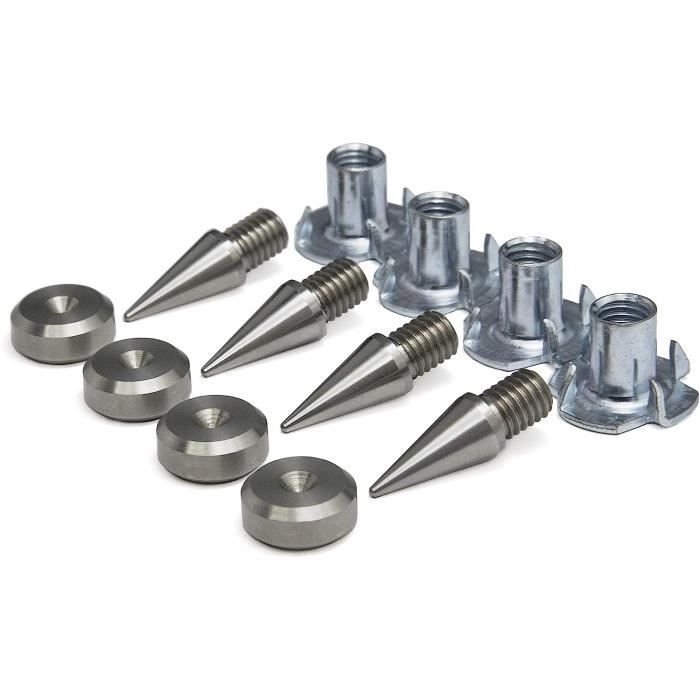 M6 Inox Haut-Parleur Pointes De Découplage - Cônes + Contre-Pointes ...