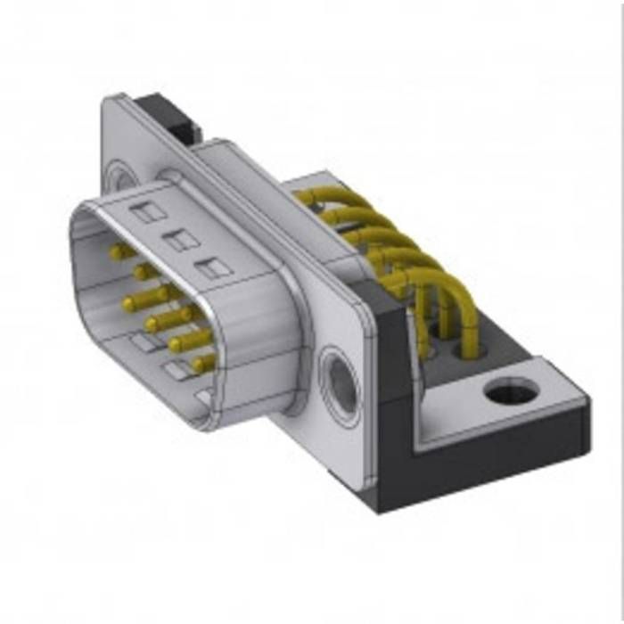 Deltron Connectors Deltron DTS 09 PYC M63UN SUB-D mâle 90 ° Nombre de ...