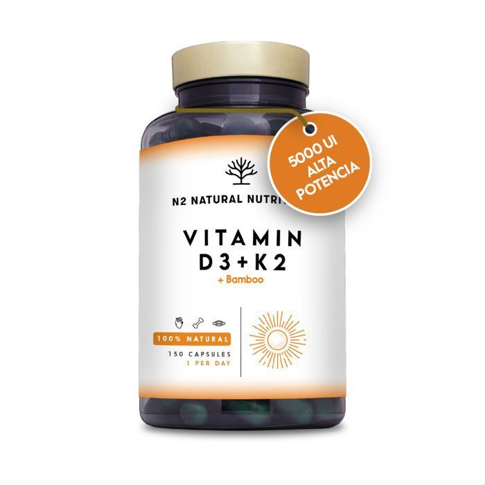 N2 Natural Nutrition Vitamine D3 K2 Dosage Élevé Naturelle. D3 5000 iu ...