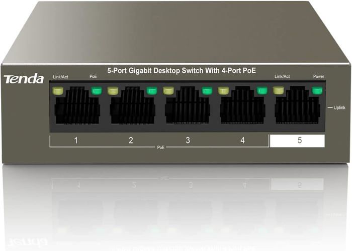 Switch Poe 5 Ports Gigabit, Poe Switch Avec 4 Ports Poe 63W, Plug And ...