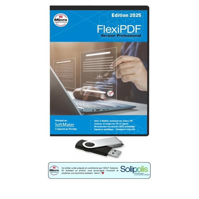 FlexiPDF Professional - Licence Perpétuelle 3 PC - Version DVD ...