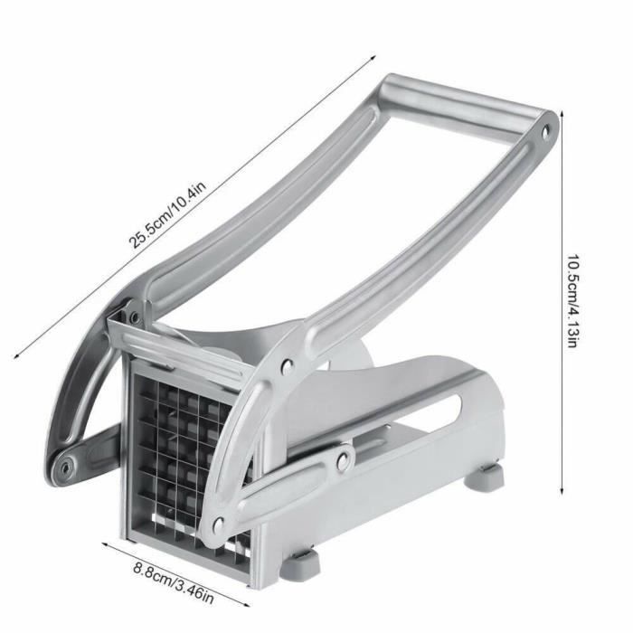 Outil en argent - Coupe-frites à 2 lames en acier inoxydable ...