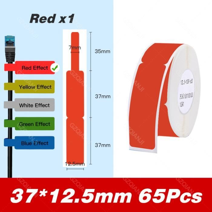 1 roule rouge - Rouleau D'étiquettes Autocollantes D11-d110, Papier ...