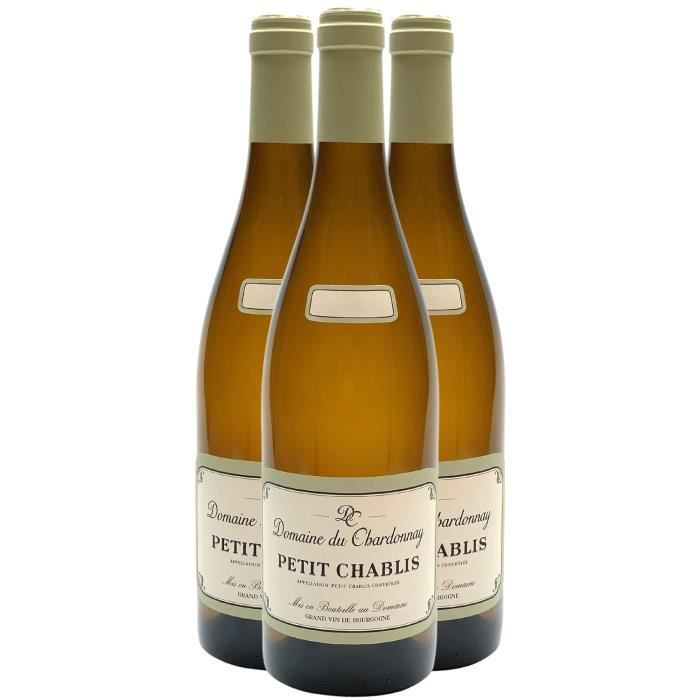 Petit Chablis Blanc 2022 - Lot de 3x75cl - Domaine du Chardonnay - Vin ...