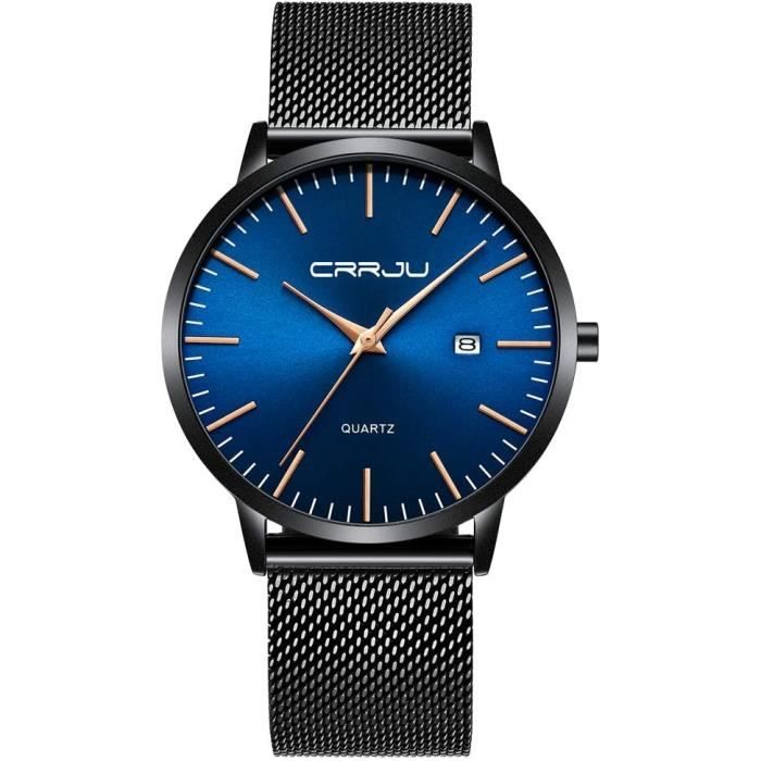 Montre Homme Ultra-Mince 7Mm Epaisseur Simple Etanche Minimaliste ...