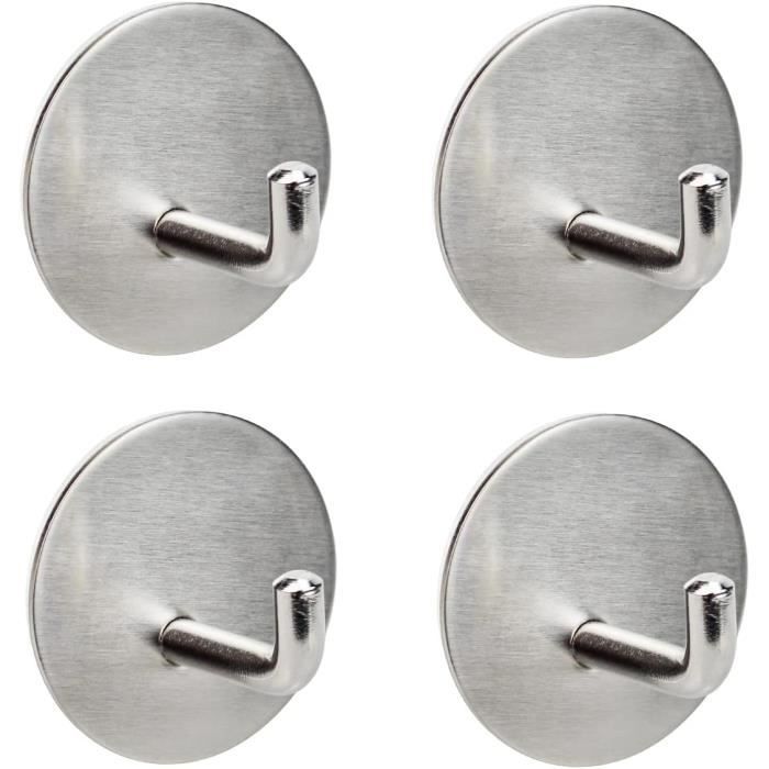 Lot De 4 Crochets Adhésifs Robustes Sans Perçage, Crochets Muraux En ...