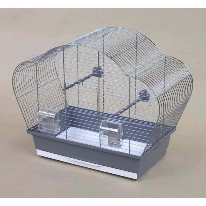 Beta Cage à oiseaux pour perruches Chromé-gris - Cdiscount Animalerie